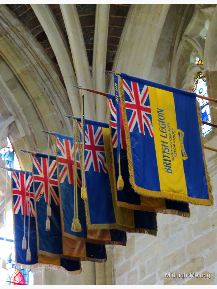 "Colourful Flags, Exeter Cathedral, Devon" Sticker by MidnightMelody ...