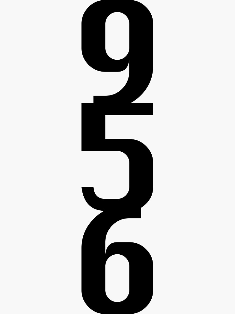 "956" Sticker for Sale by Jakman | Redbubble