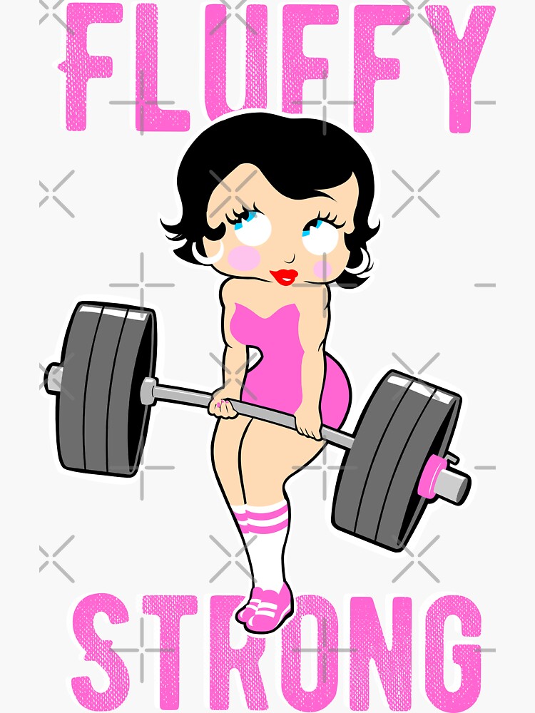 "Curvy Girl Strong and Pretty" Sticker for Sale by Tim Addison | Redbubble