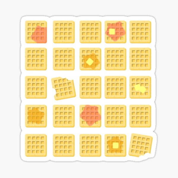 "Waffles waffles waffles!" Sticker by Anna-moore-art | Redbubble