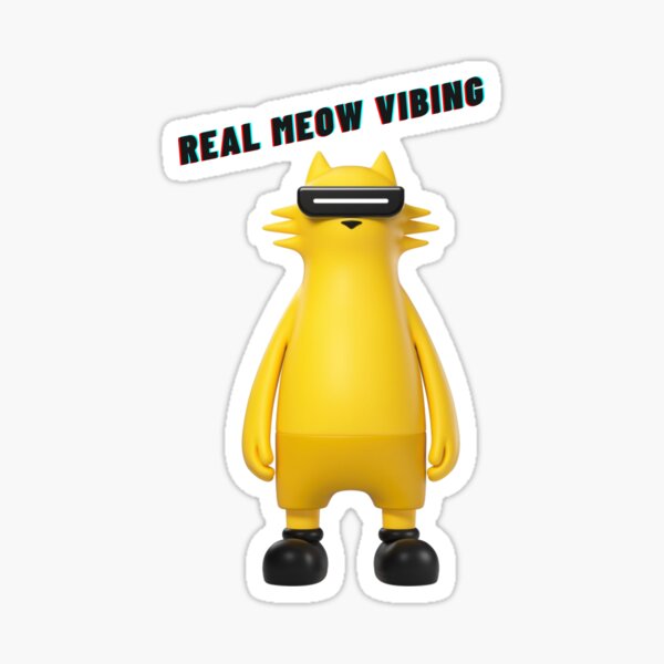 "Real Meow Revolution" Sticker for Sale by Sidrcs | Redbubble