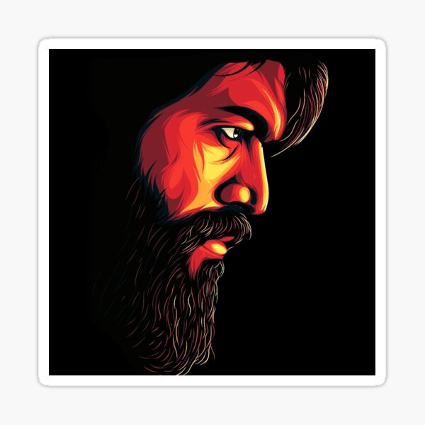 "KGF 2" Sticker for Sale by Dhaval Gadhvi | Redbubble