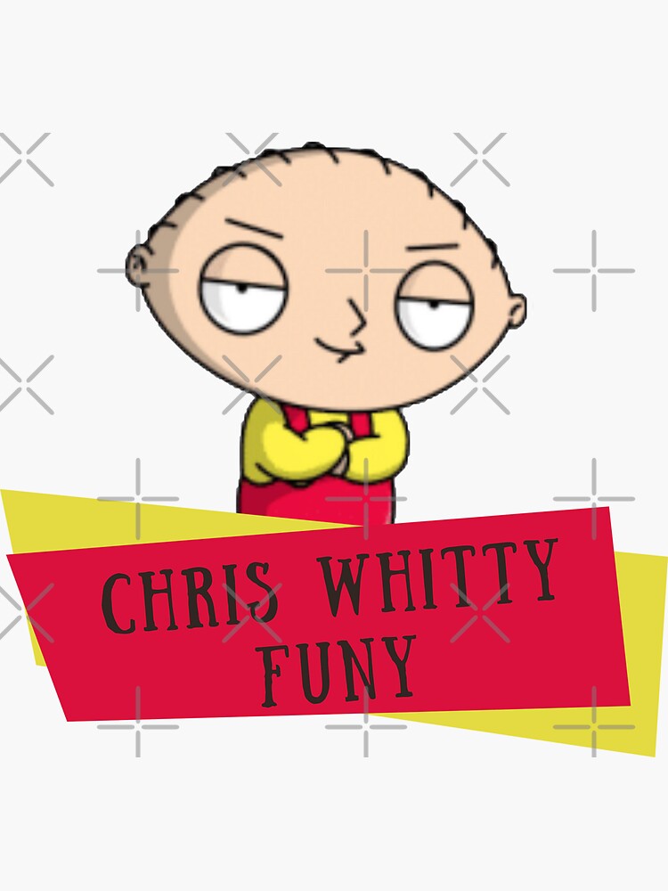 "CHRIS WHITTY FUNY" Sticker for Sale by Elina-Store | Redbubble