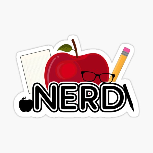 "Nerd - Logo" Sticker for Sale by Adamzworld | Redbubble