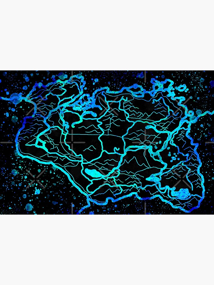 "Map of Skyrim | Blackreach Ver. | Fantasy Elder RPG Scrolls Gamer ...