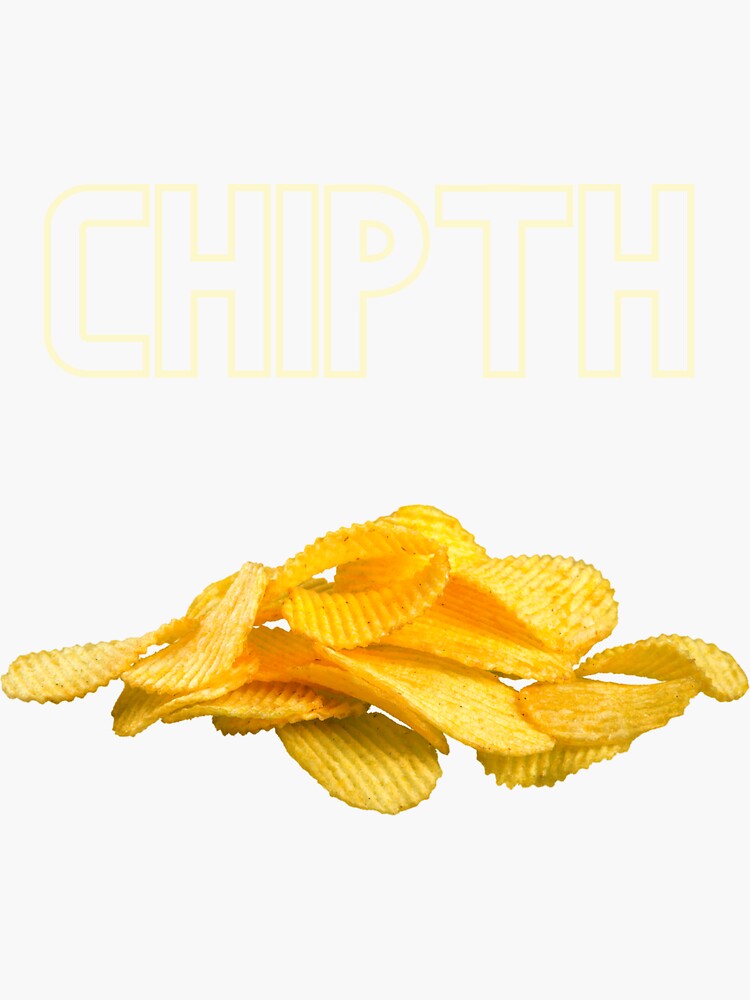 "Chips with a lisp" Sticker for Sale by BRAINSPITZ | Redbubble