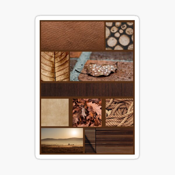 "Brown aesthetic" Sticker by Chinguya | Redbubble