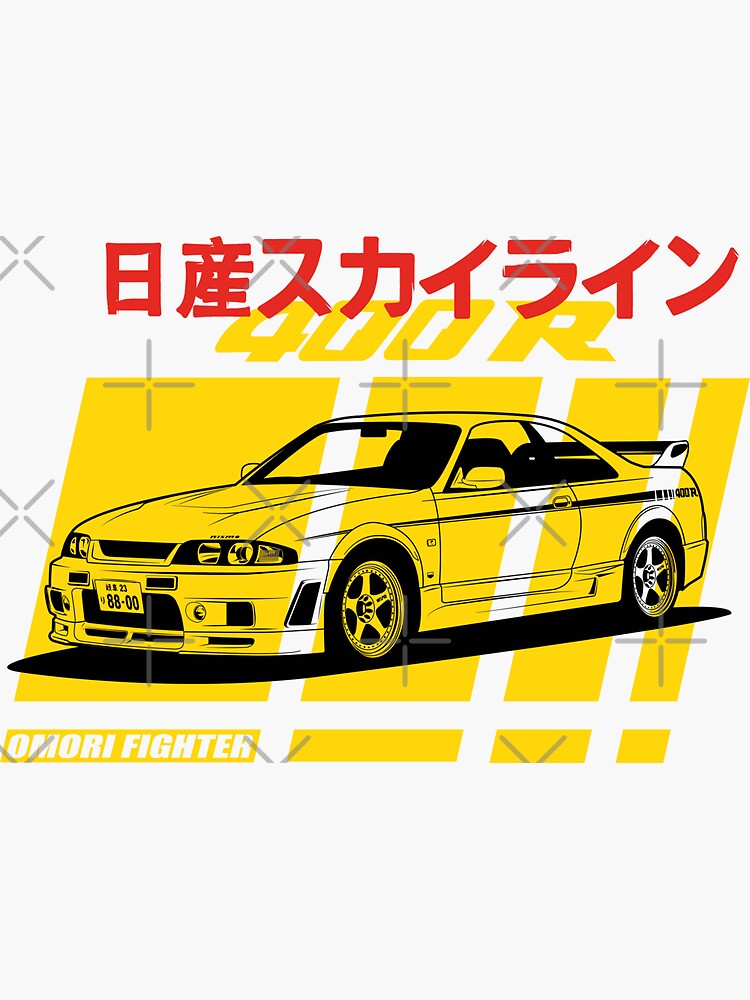 "Nissan Skyline R33 400R Nismo" Sticker by 8800ag | Redbubble
