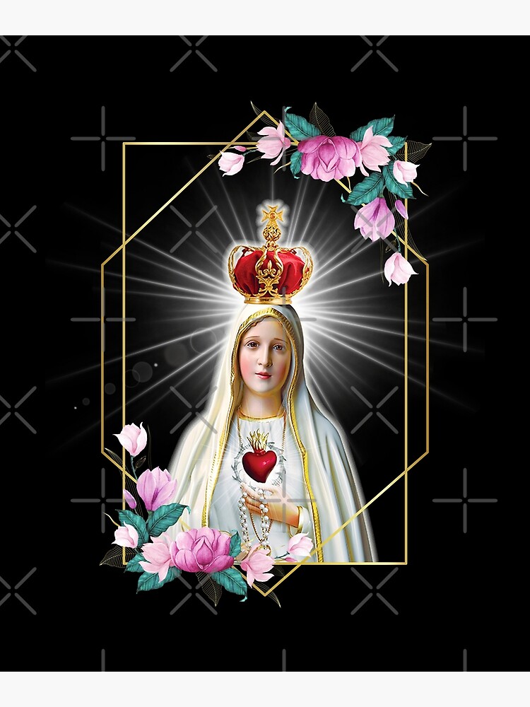 "Our Lady of Fatima Immaculate Heart of Blessed Virgin Mary" Poster by ...