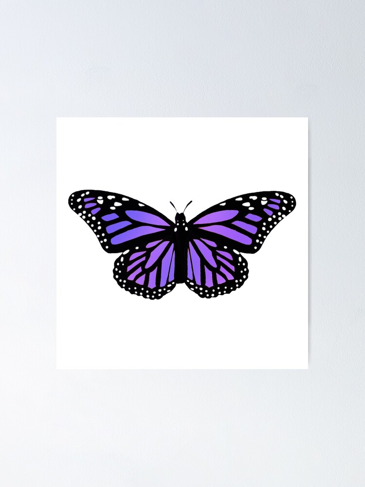 "Purple Butterfly " Poster by Amy-elise | Redbubble