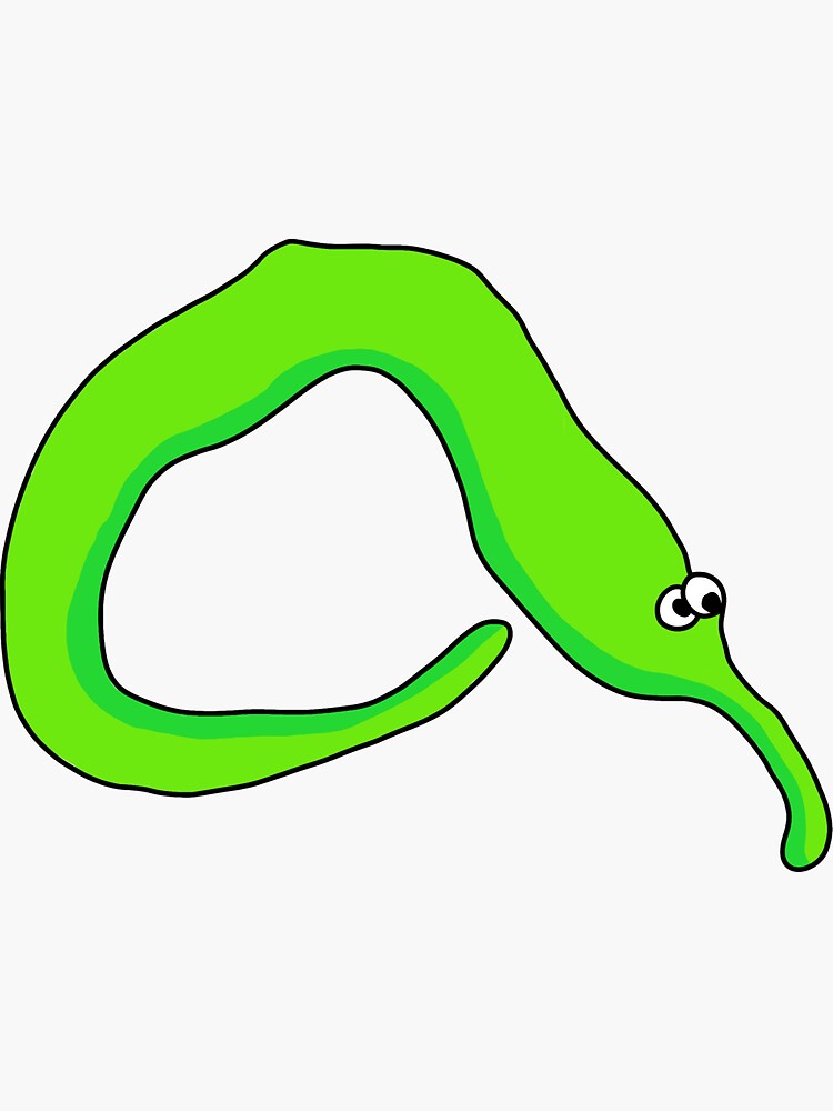 "Magic worm sticker" Sticker by Mugglestickers | Redbubble
