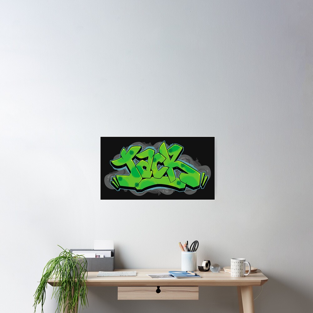 "Jack Graffiti Name" Poster for Sale by NameGraffiti | Redbubble