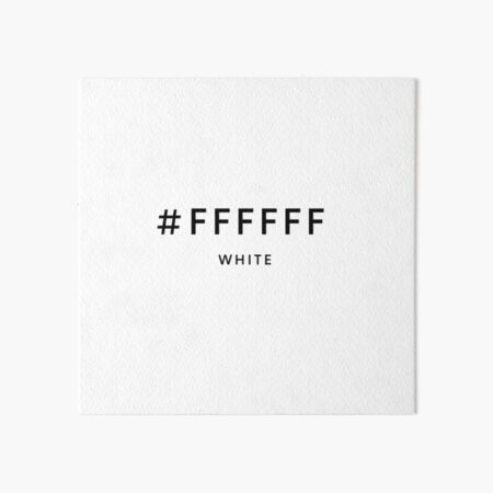 Lámina rígida «BLANCO Código hexadecimal Color #FFFFFF Mínimo» de ...