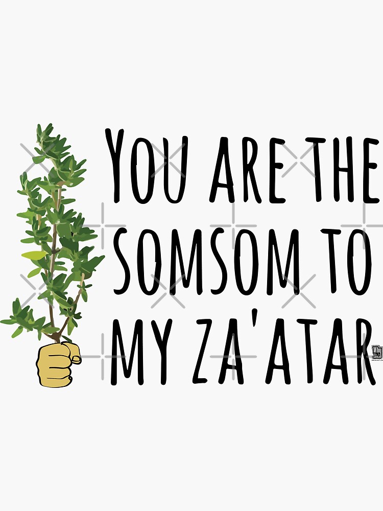 "Zaatar Love" Sticker for Sale by why-natt | Redbubble