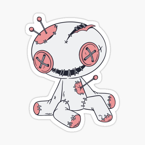 Voodoo Doll Sticker By Ibruster Redbubble