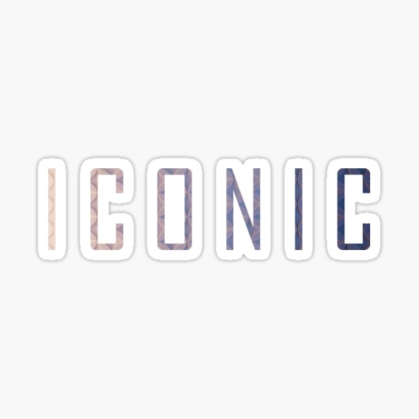 "ICONIC" Sticker by Spectrae | Redbubble