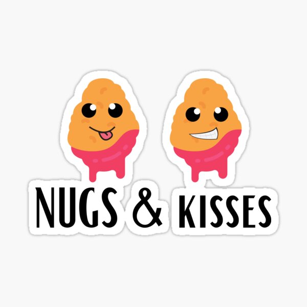 " Nugs & Kisses" Sticker for Sale by Aissa6900 | Redbubble
