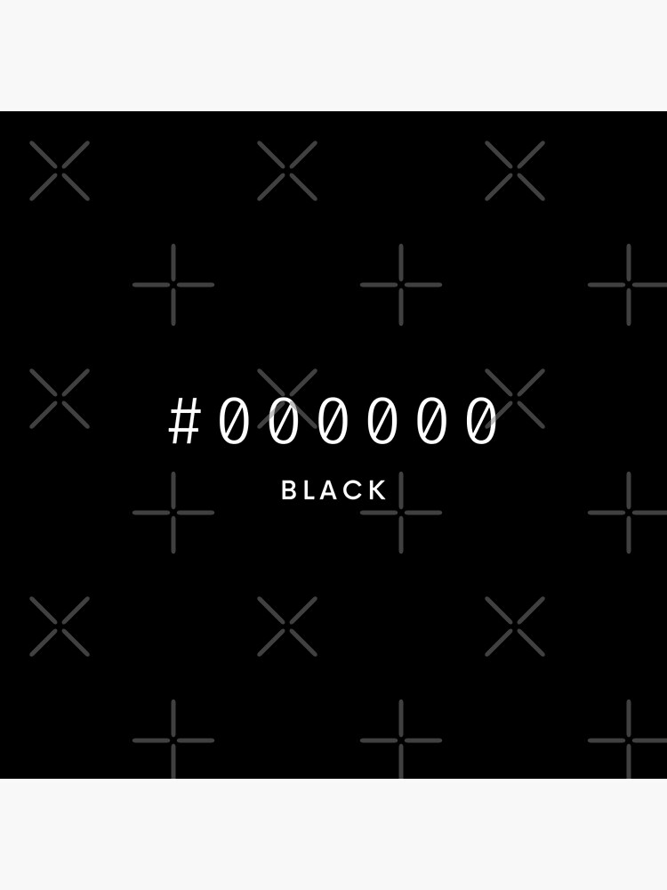 "BLACK Hex Code Color #000000 (White print) Minimal" Tote Bag for Sale ...
