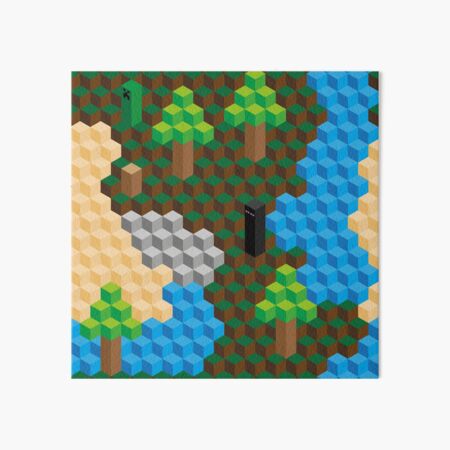 "Minecraft Tiles" Art Board Print by henri-ko | Redbubble
