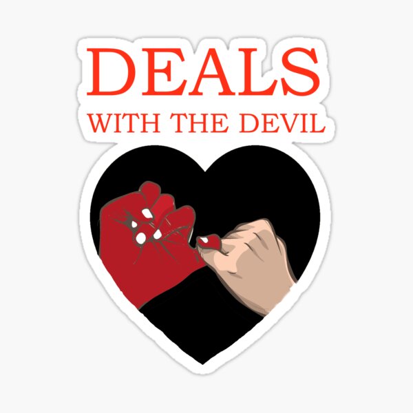 "Deals with the devil" Sticker by Deni2000 | Redbubble