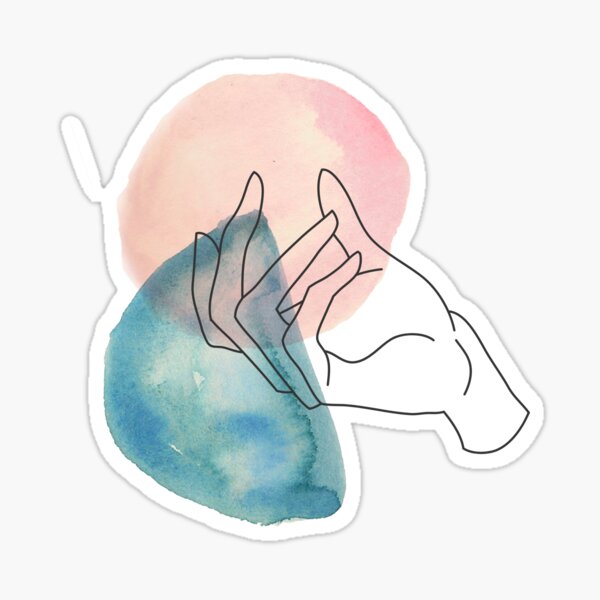 "Hand cool art" Sticker by LimitlessShirts | Redbubble
