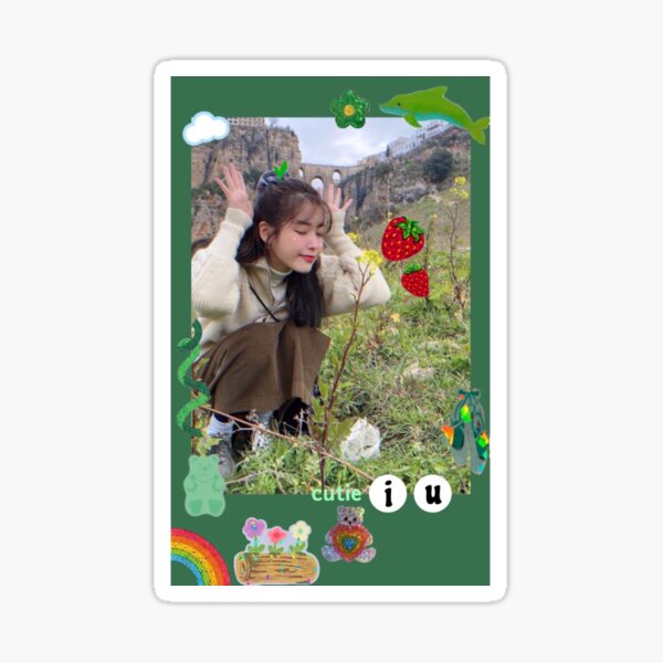 "IU Sticker" Sticker for Sale by diorc4re | Redbubble