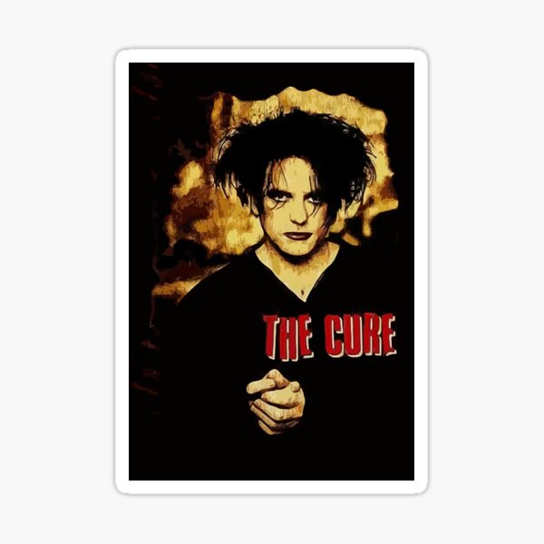 "the cure poster art" Sticker for Sale by damienstolten | Redbubble