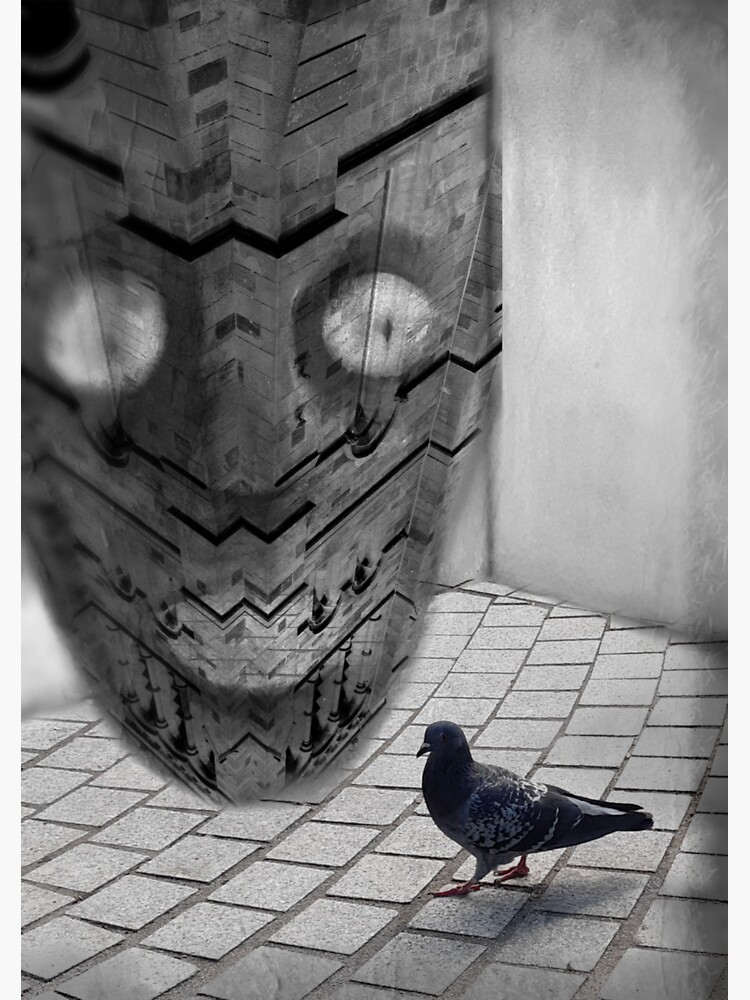 "Pigeon meets Alien" Sticker for Sale by DLZart | Redbubble