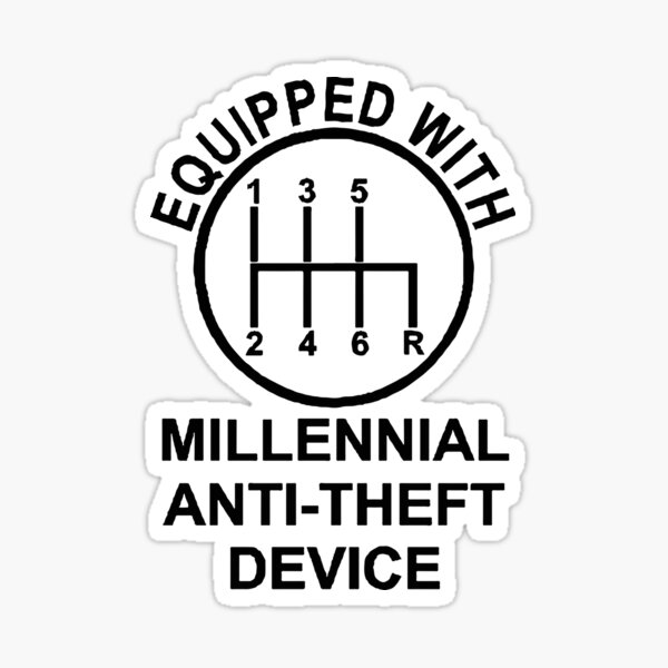 Warning Manual Transmission Stickers | Redbubble