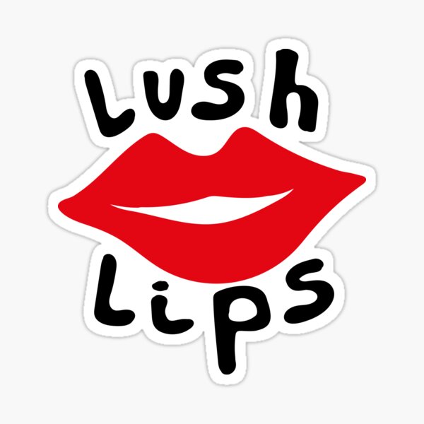 "Lush Lips" Sticker for Sale by freckleface-art | Redbubble