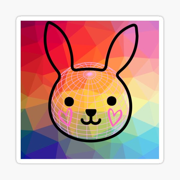 "Rabbit cute." Sticker by WinDsign | Redbubble