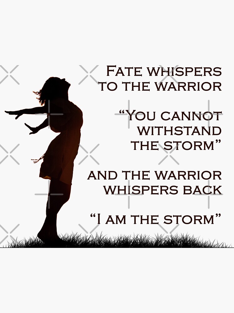 "I am the Storm - Woman" Sticker for Sale by sanityfound | Redbubble