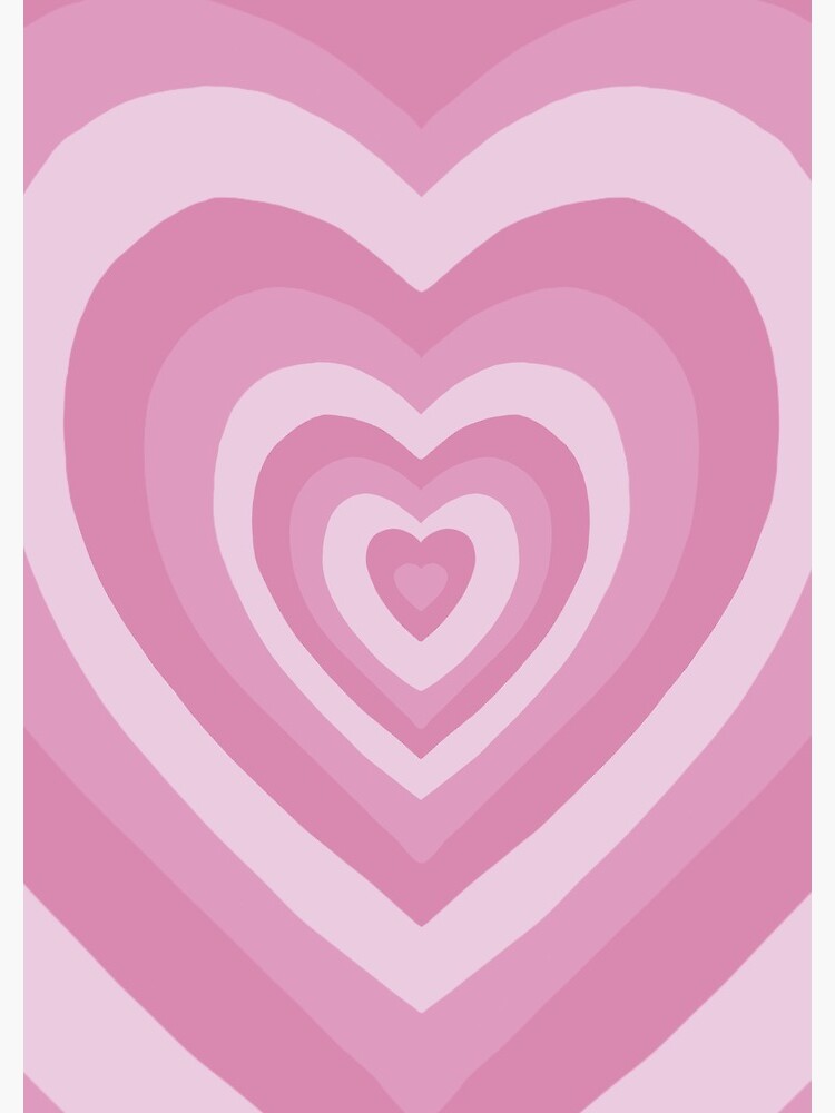 "Pink Retro Heart" Spiral Notebook for Sale by muffinstandd | Redbubble