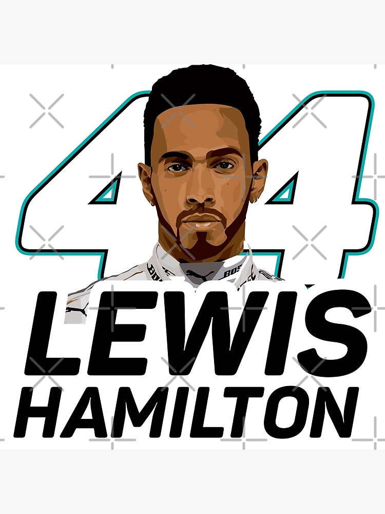 "F1 Lewis Hamilton 44" Poster for Sale by onedesignshop | Redbubble