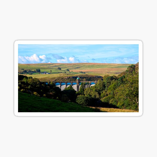 "Craig Goch Dam" Sticker for Sale by CrackersUK | Redbubble