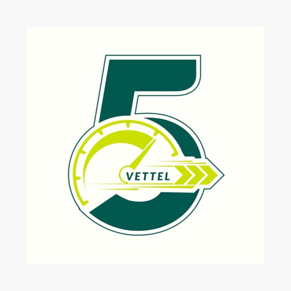 "F1 Sebastian Vettel 5" Art Print by onedesignshop | Redbubble