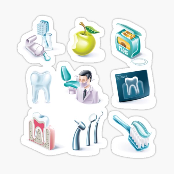"Dentistry Dental instruments Tooth, Dental health" Sticker for Sale by ...