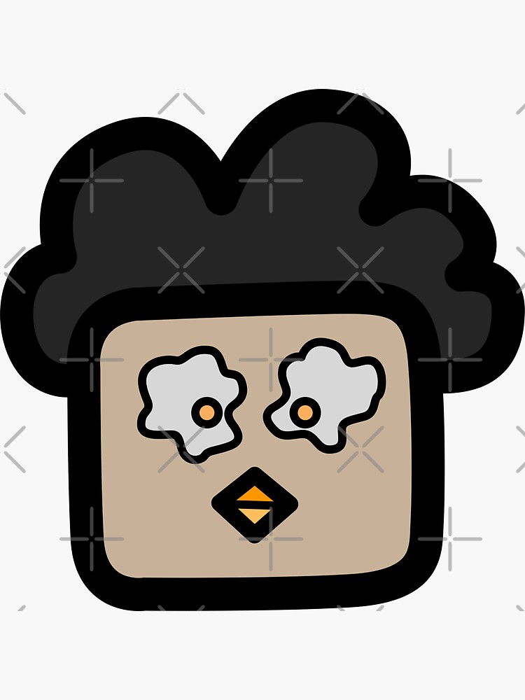 "Eggy Face" Sticker by nabusocial | Redbubble