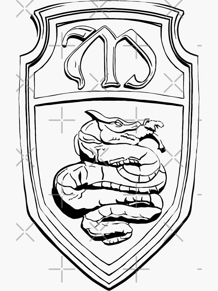 "The Mikaelson Crest" Sticker for Sale by enami | Redbubble