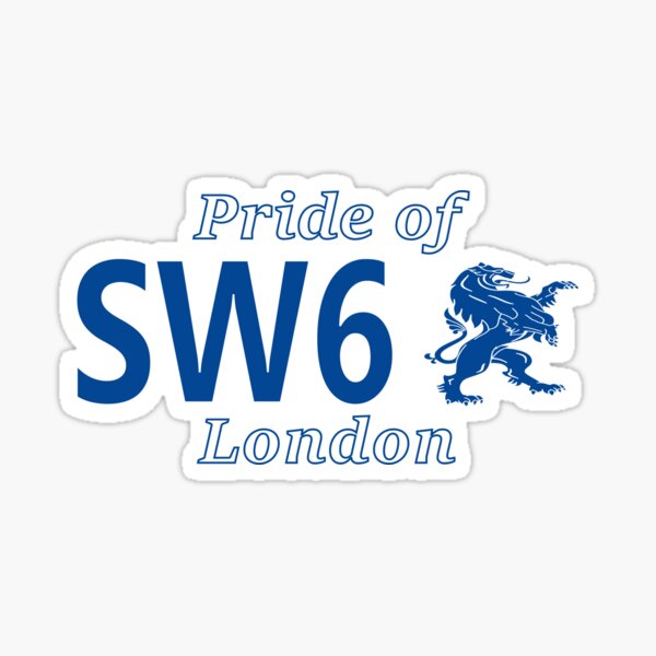 "Pride of London SW6" Sticker by Rag-Dog | Redbubble