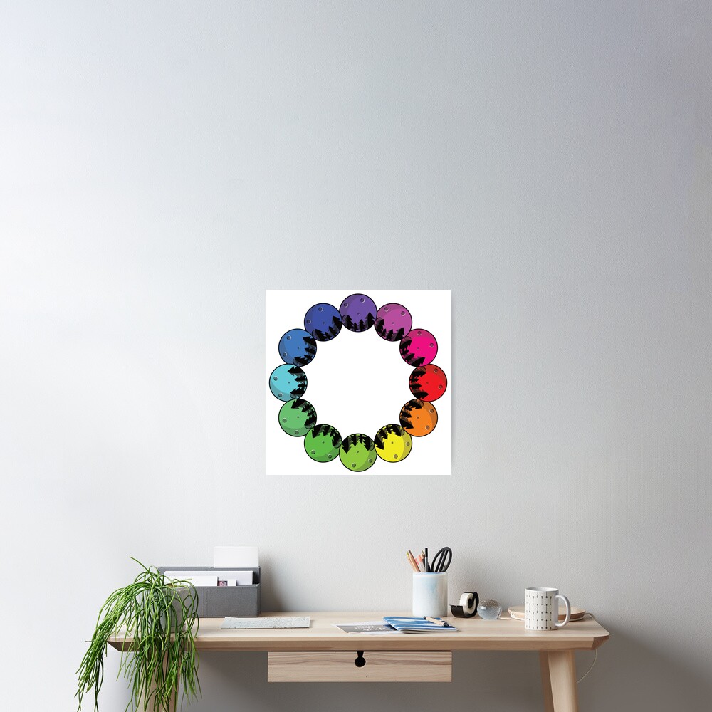 "Moon Color Wheel" Poster by KellerBillstrom | Redbubble