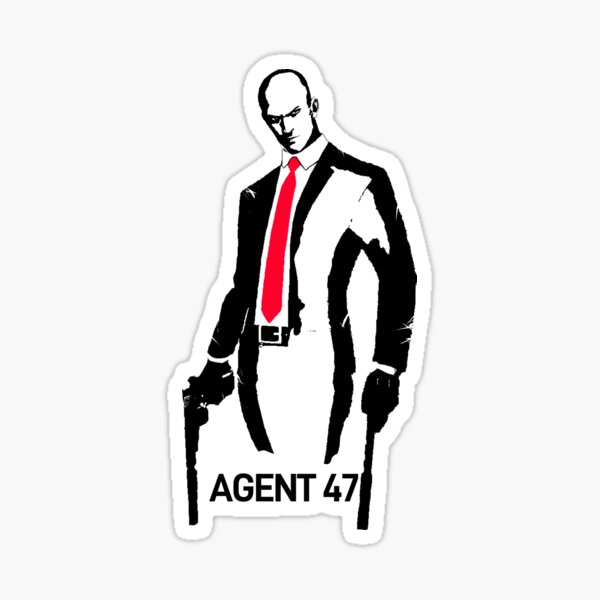 "Agent 47 Hitman" Sticker for Sale by neuronic | Redbubble