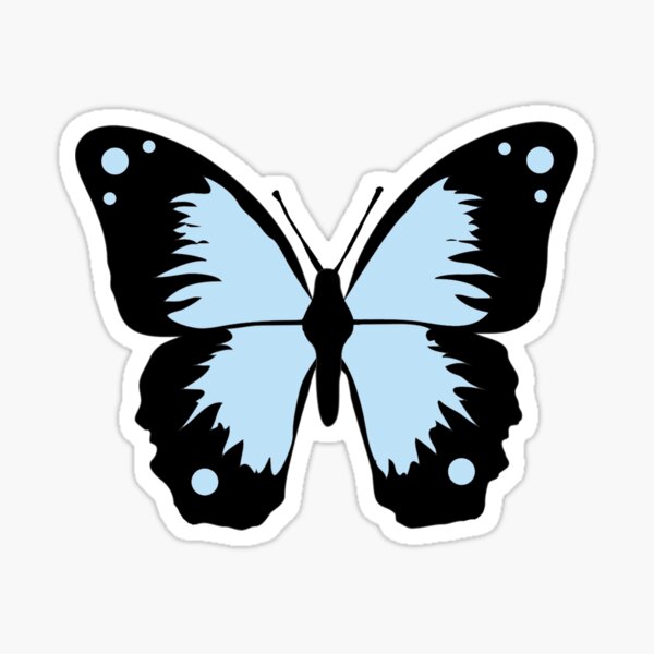 "Cute blue butterfly" Sticker by MeIanie | Redbubble