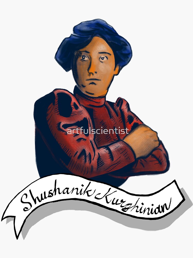 "Shushanik Kurghinian" Sticker by artfulscientist | Redbubble