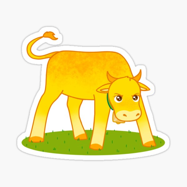 "Zest the Lemon Cow" Sticker for Sale by Moni-Makes-Art | Redbubble