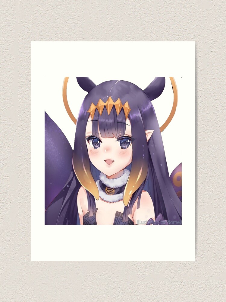 "Ninomae inanis tentacle girl" Art Print by Minnorita | Redbubble