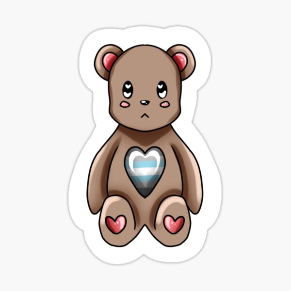 "Demi boy pride bear" Sticker by TheSadiegami | Redbubble