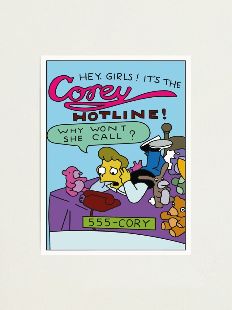 " Corey Funny The Simpsons Inspired Magazine aus den 90er Jahren ...