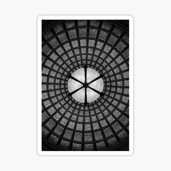 "Black and White Geometric Spiral Art" Sticker for Sale by LeGND ...