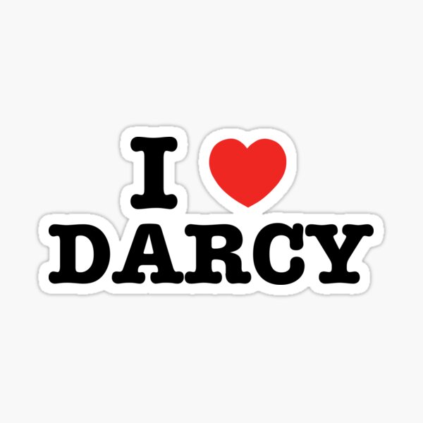Paper Bumper Stickers I heart Darcy STICKER Stickers, Labels & Tags ...
